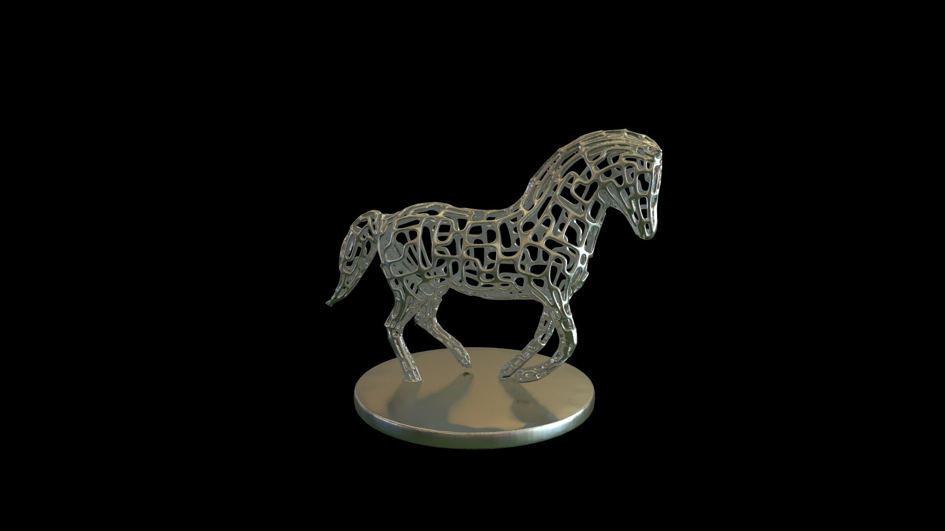 Wireframe Horse 3D Model - TurboSquid 1561644