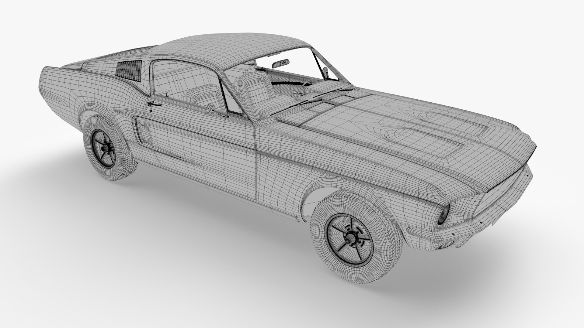 Mustang Fastback Model - TurboSquid 1562197