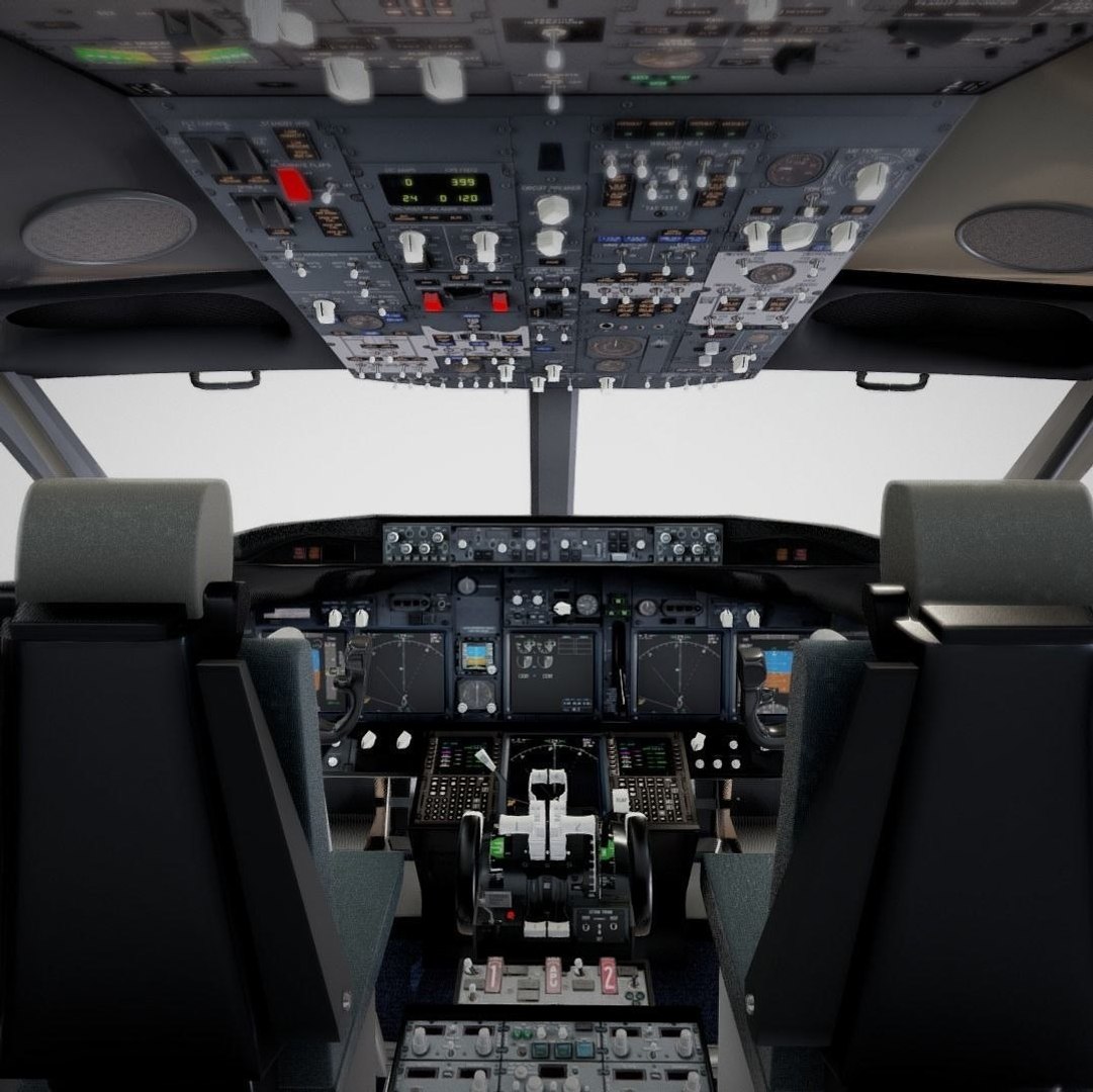 Boeing 737 Airplane Cockpit Model - TurboSquid 1570541