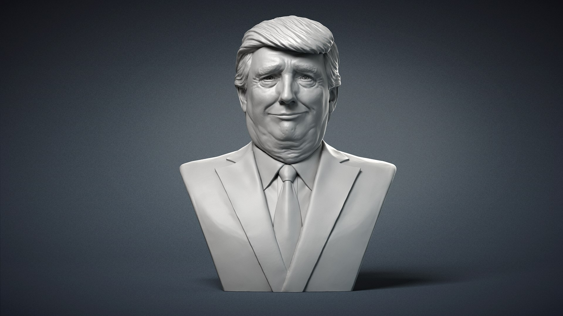 3d Model Donald Trump Emotion 2
