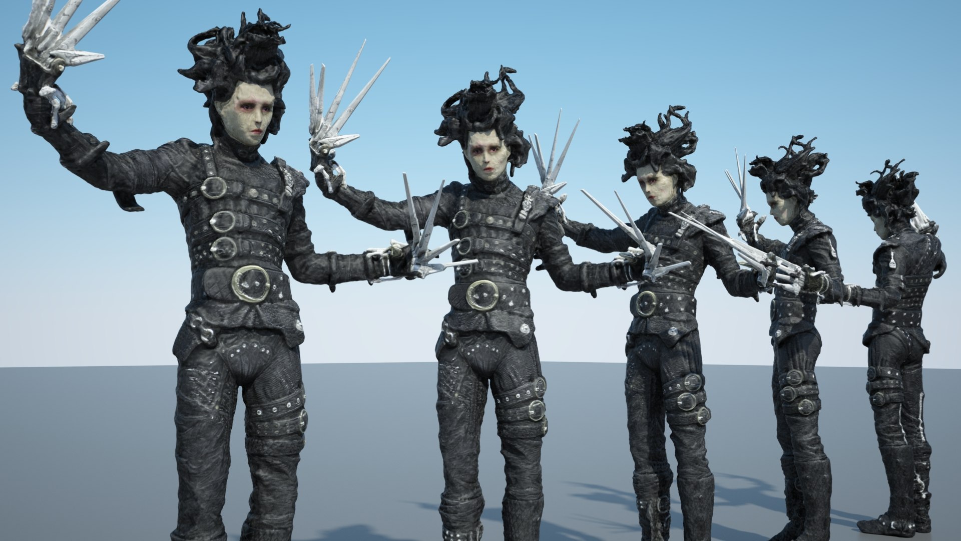 3D edward scissorhands action figure - TurboSquid 1571219