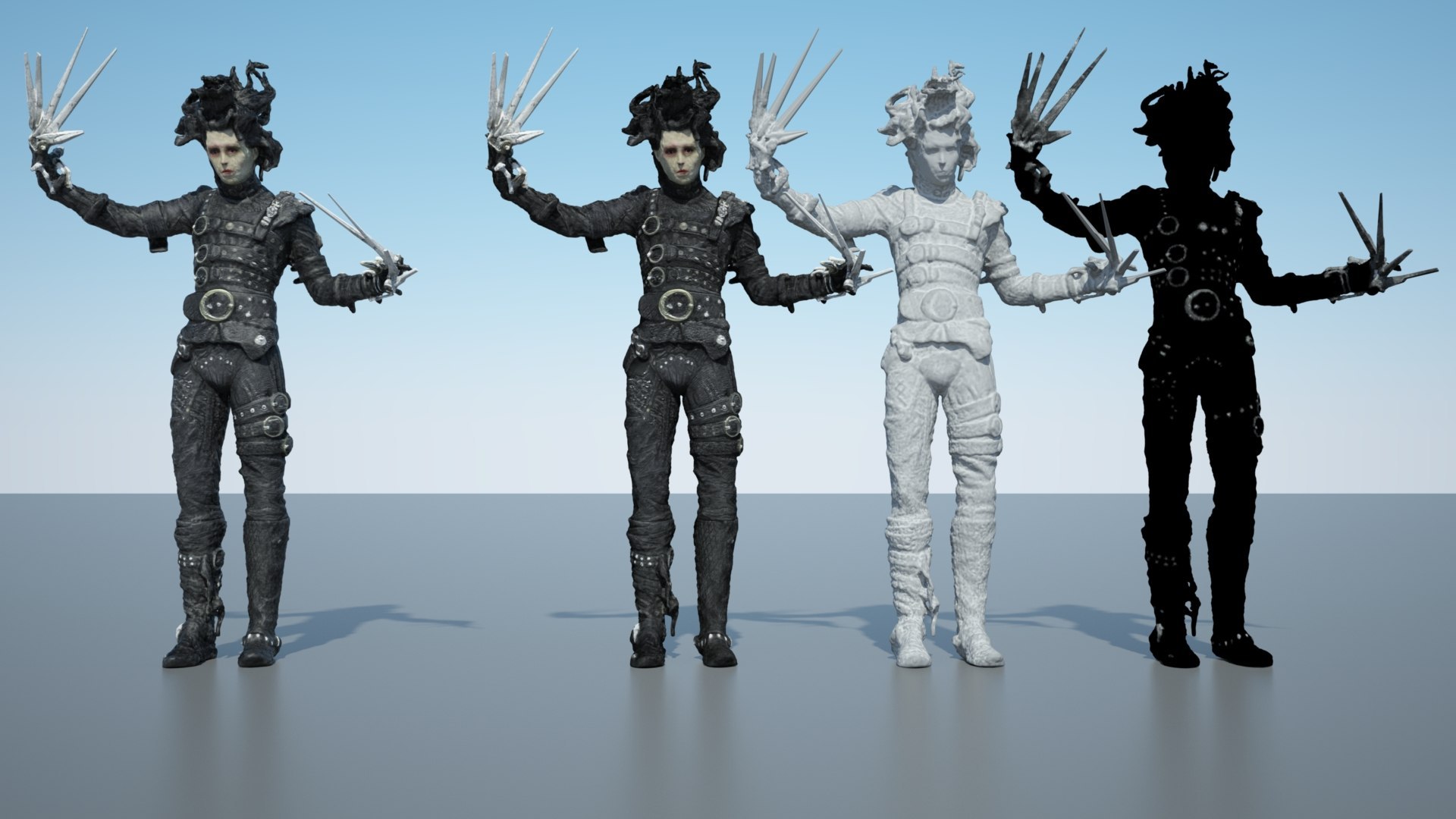 3D edward scissorhands action figure - TurboSquid 1571219