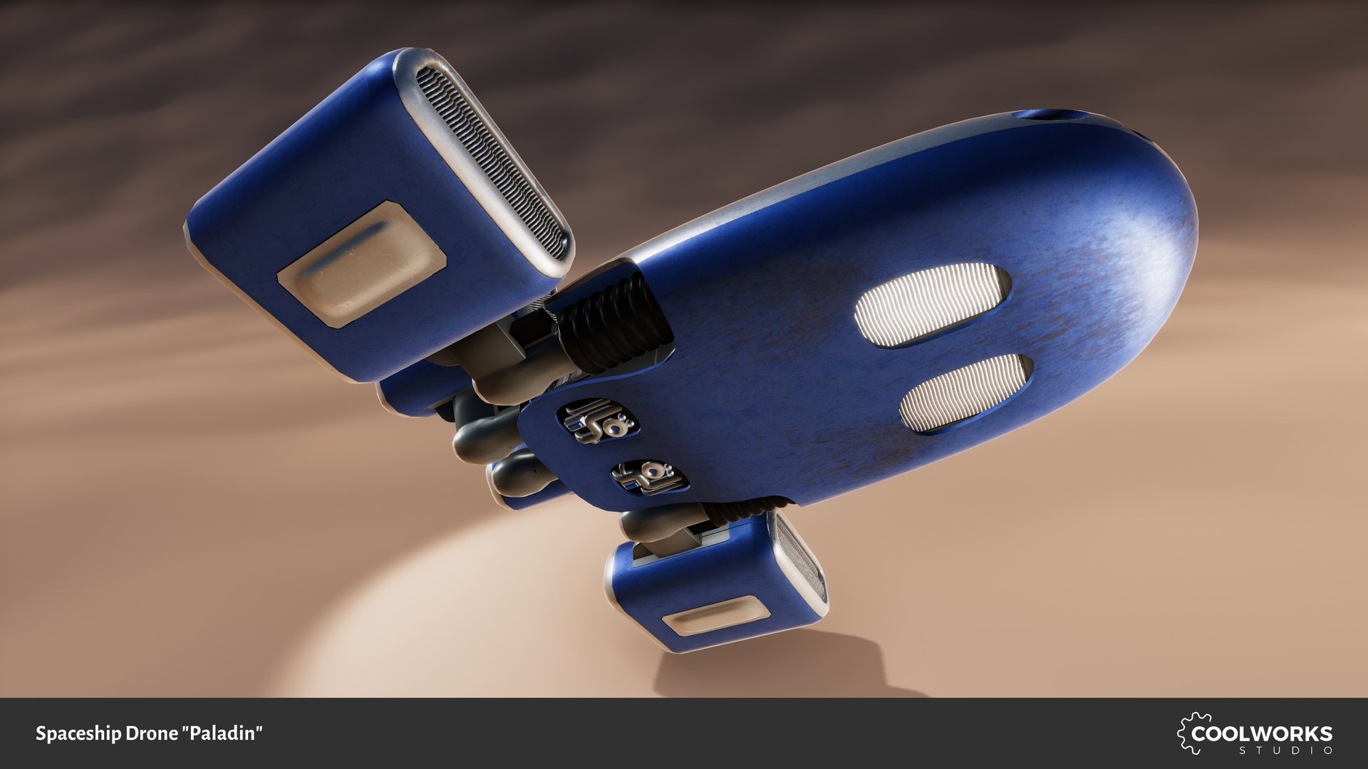 Spaceship drone 3D model - TurboSquid 1614906