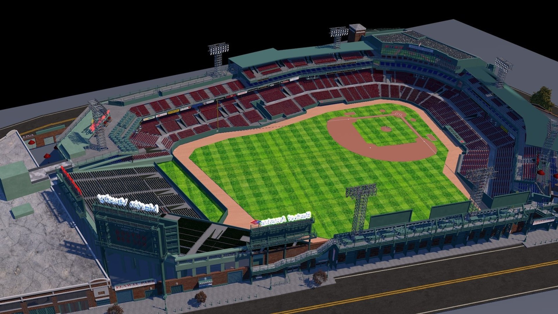 3D Baseball Stadium - TurboSquid 1624339