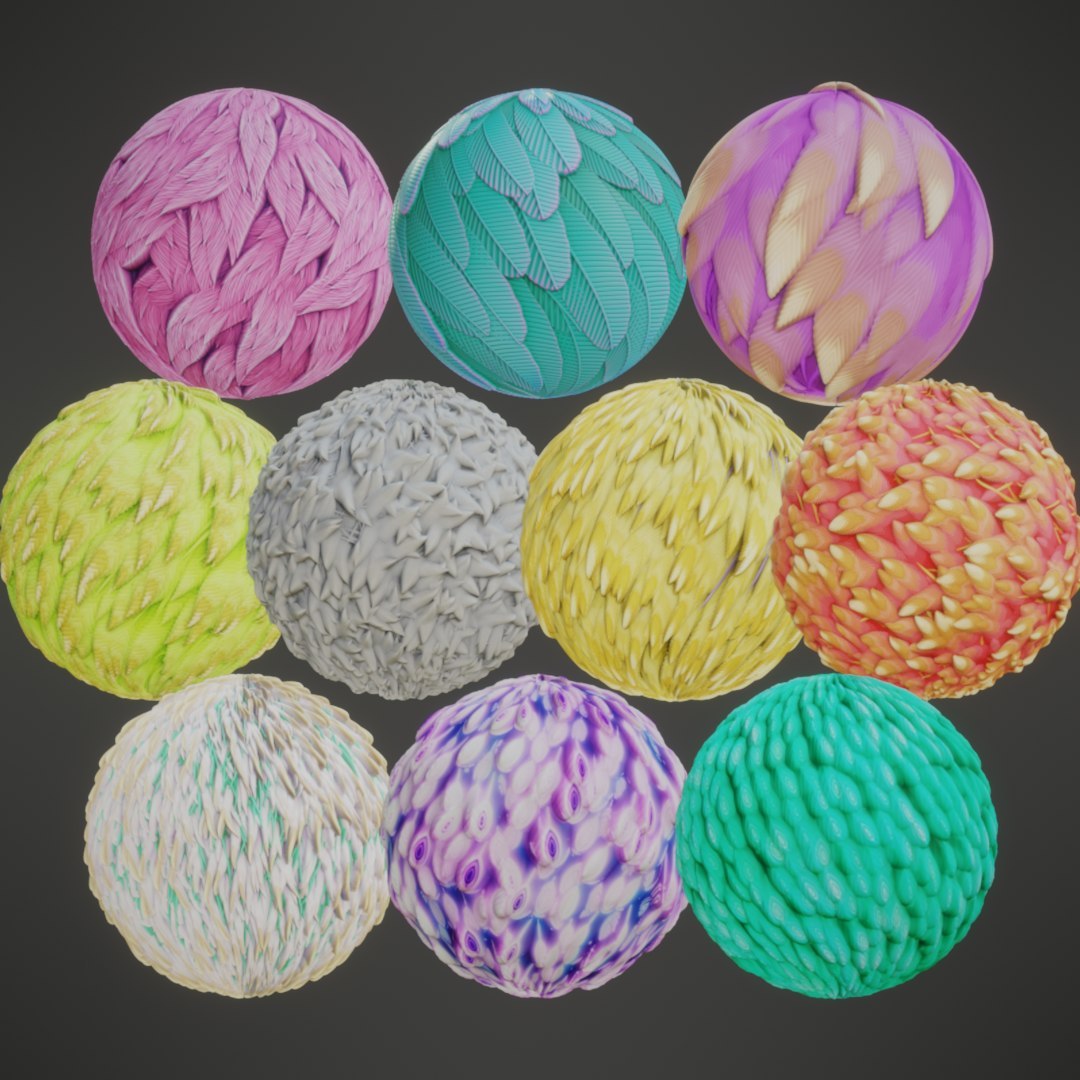 Stylized PBR Textures Bundle - TurboSquid 1625982