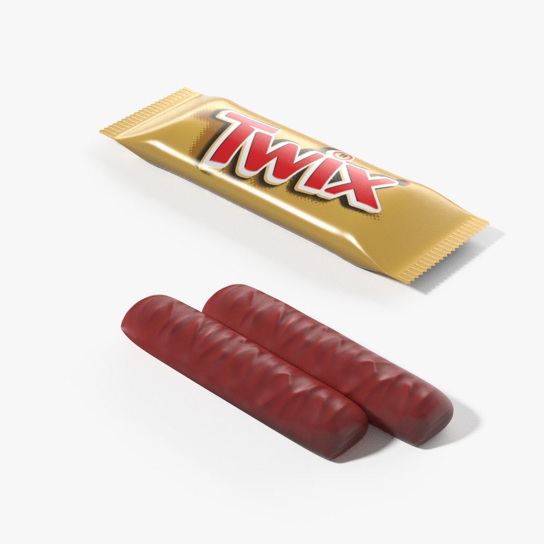 Twix chocolate 3D model - TurboSquid 1631273