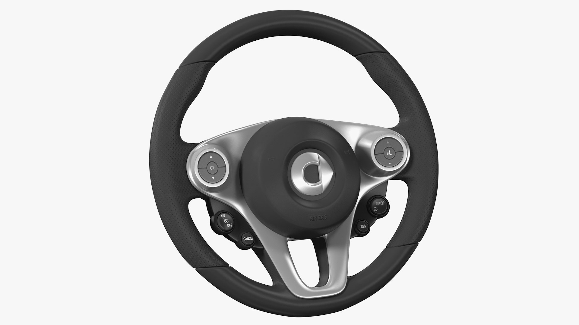 Smart Eq Fortwo Steering Wheel 3D Model - TurboSquid 1645915