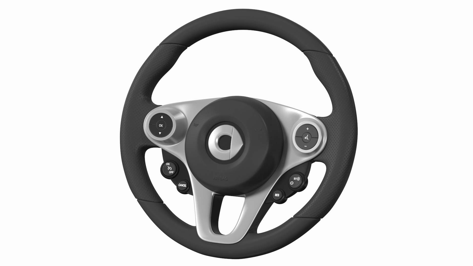 Smart Eq Fortwo Steering Wheel 3D Model - TurboSquid 1645915