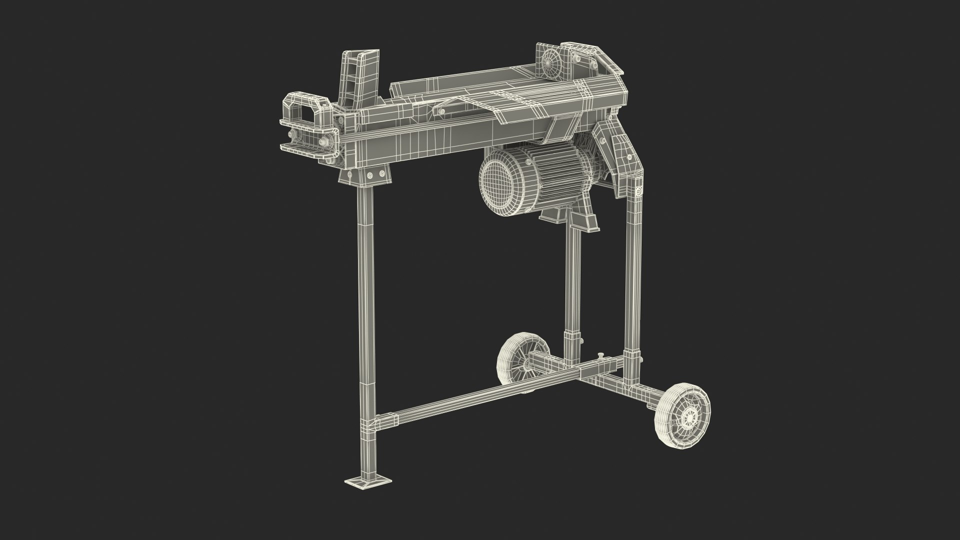 Electric Log Splitter Stand 3D - TurboSquid 1652647
