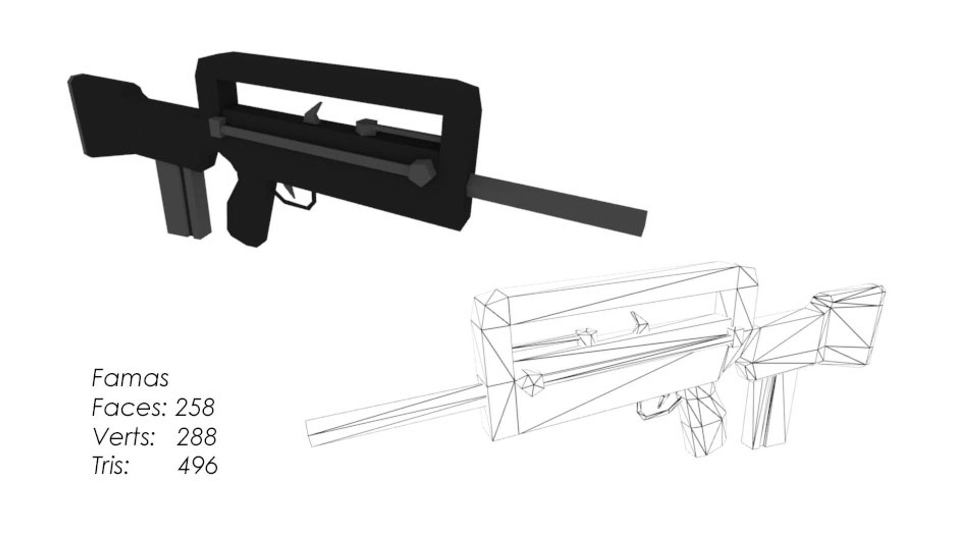 Pack assault rifles model - TurboSquid 1442831