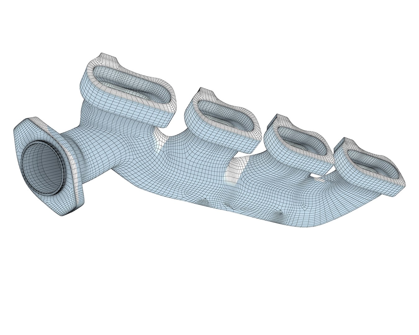 Exhaust Manifold 3D Model - TurboSquid 1341919