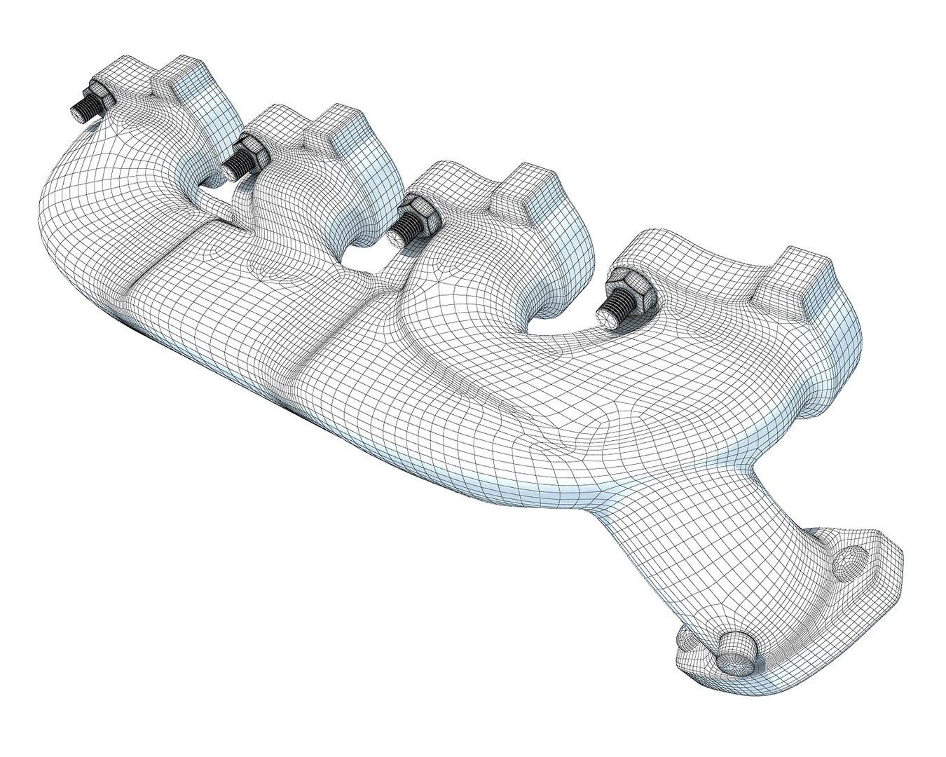Exhaust Manifold 3D Model - TurboSquid 1341919