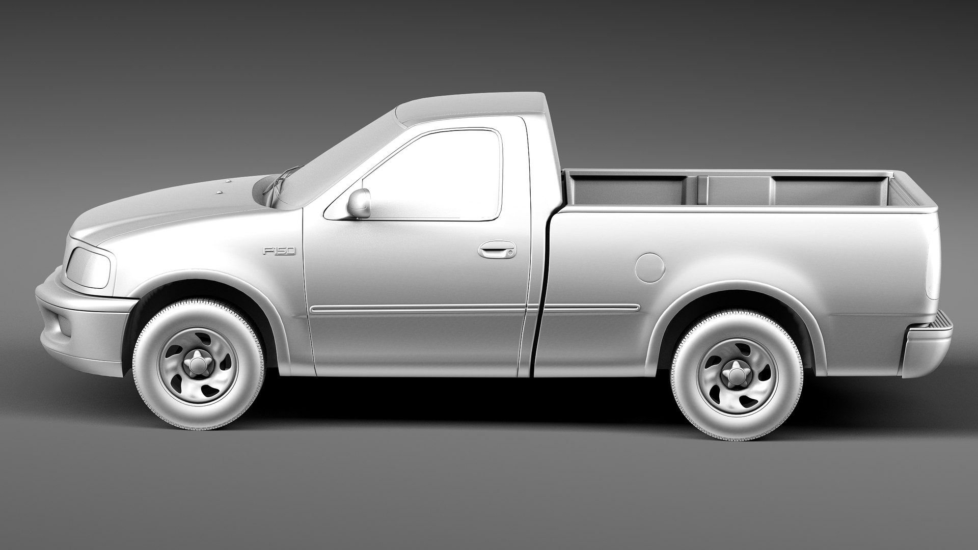 3d Model V8 1997 Pickup 2003
