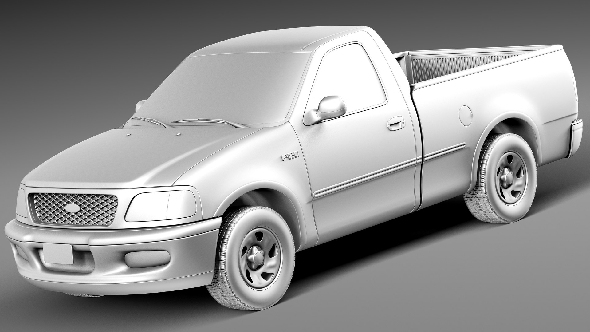 3d Model V8 1997 Pickup 2003