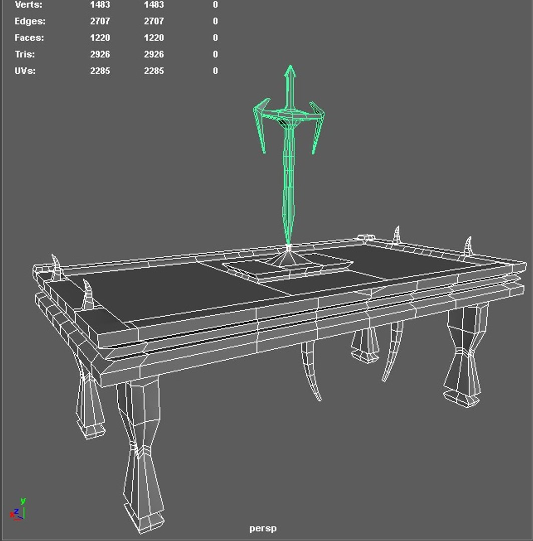 3D table vampire model - TurboSquid 1235035
