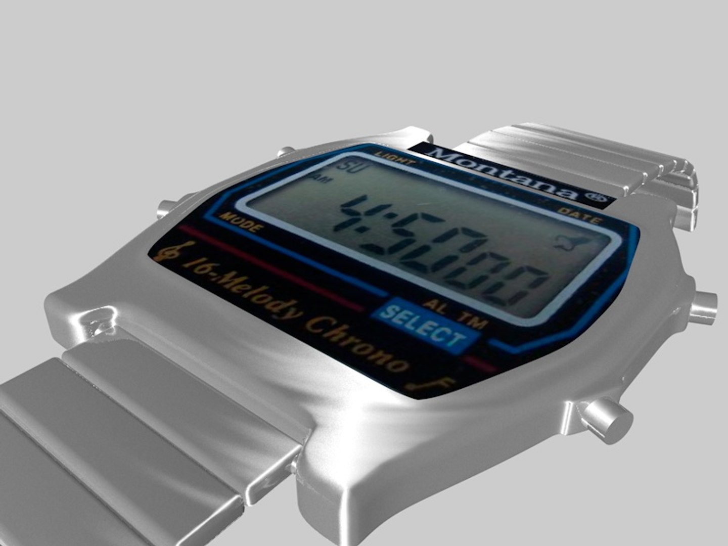 Old Electronic Clock 3d 3ds