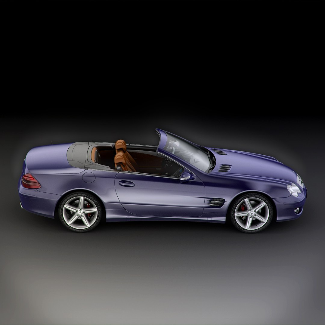 3d Mercedes Benz Sl350 R230