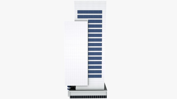 3D exchange tower - TurboSquid 1485045