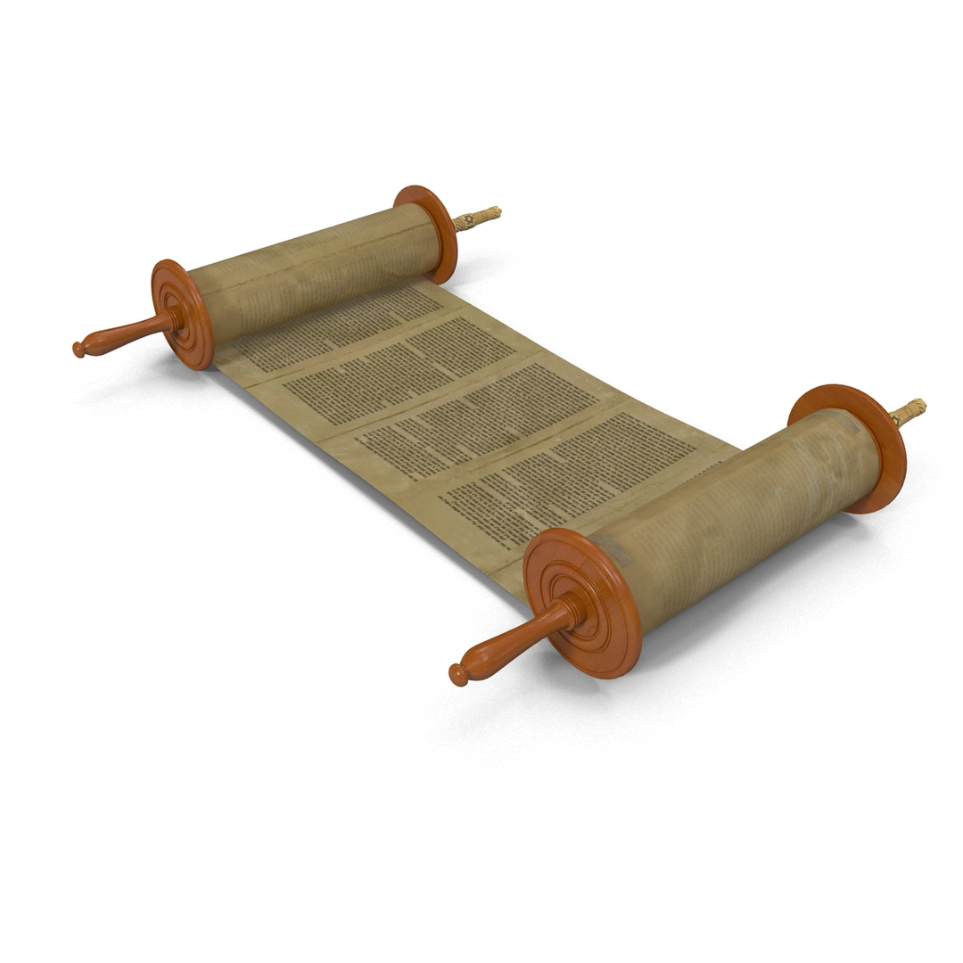 3d Model Torah Scroll 2