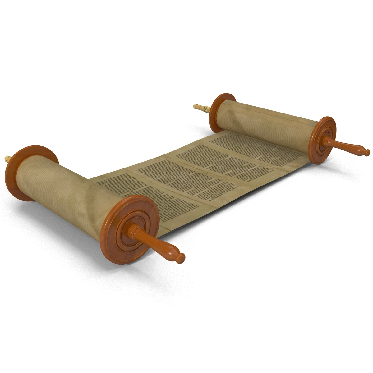 3d model torah scroll 2