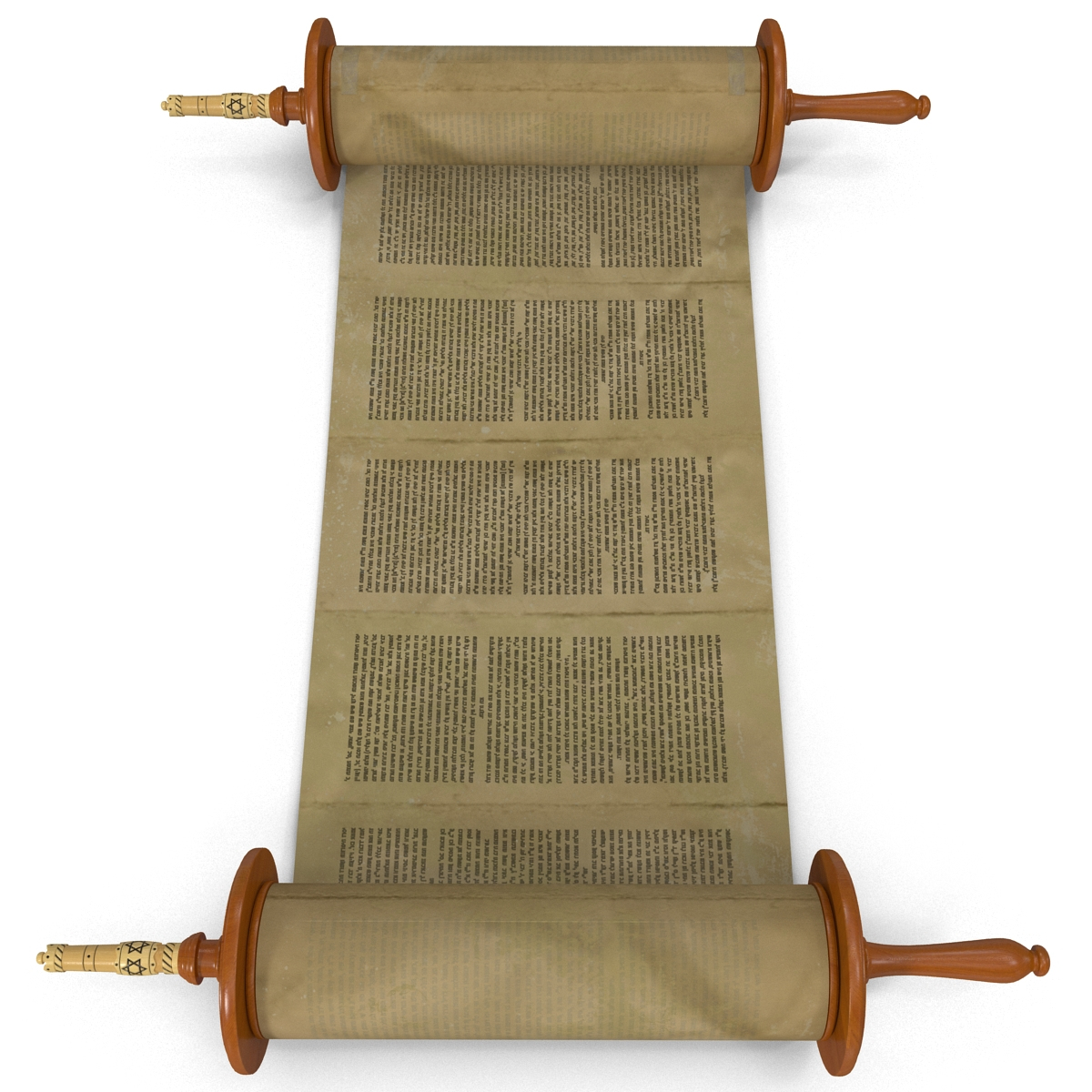 3d model torah scroll 2