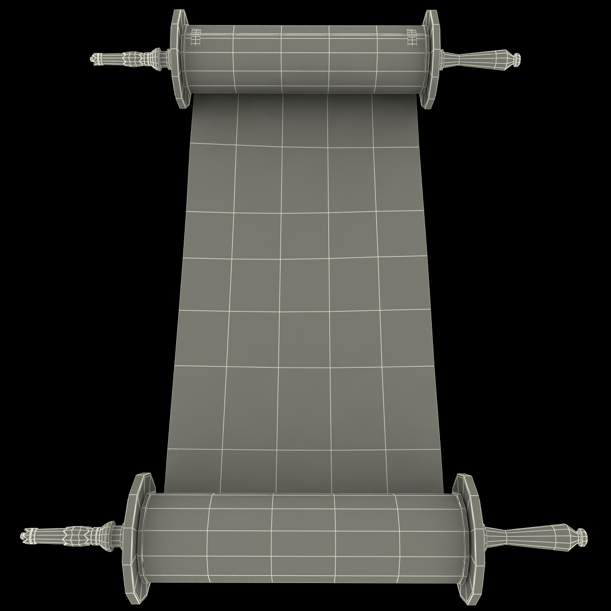 3d model torah scroll 2