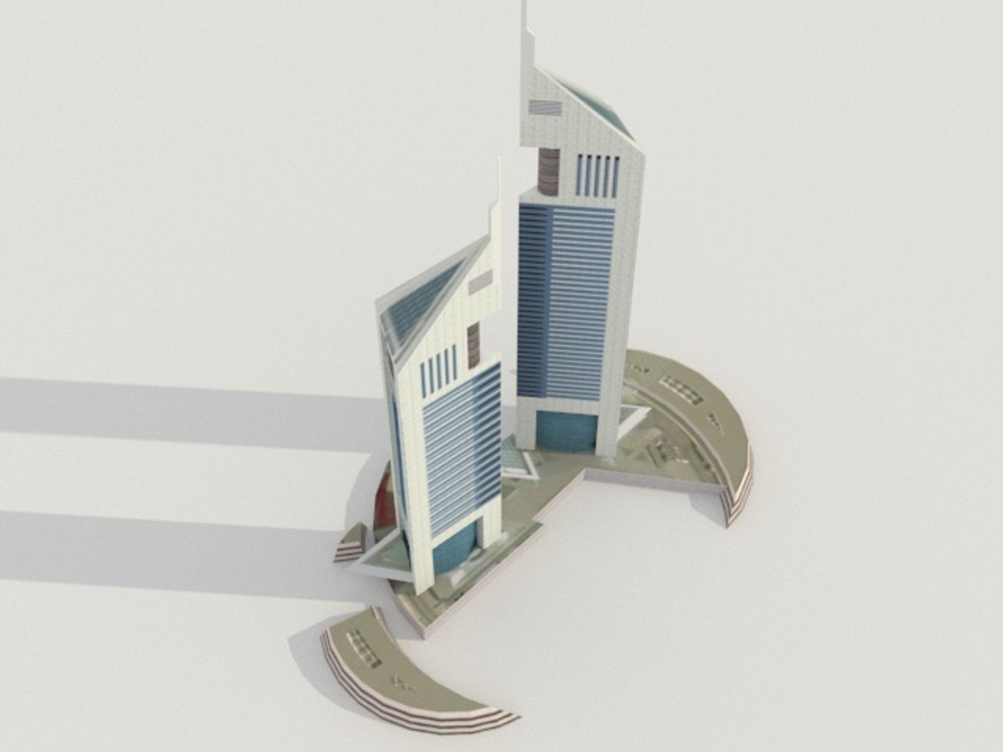 Emirates towers 3D - TurboSquid 1227932