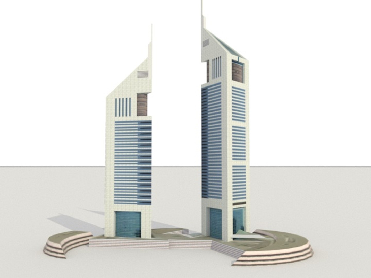 Emirates towers 3D - TurboSquid 1227932