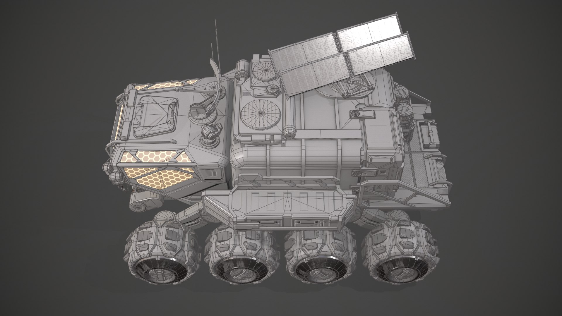 3D Sci-fi Rover Modeled Model - TurboSquid 1660561