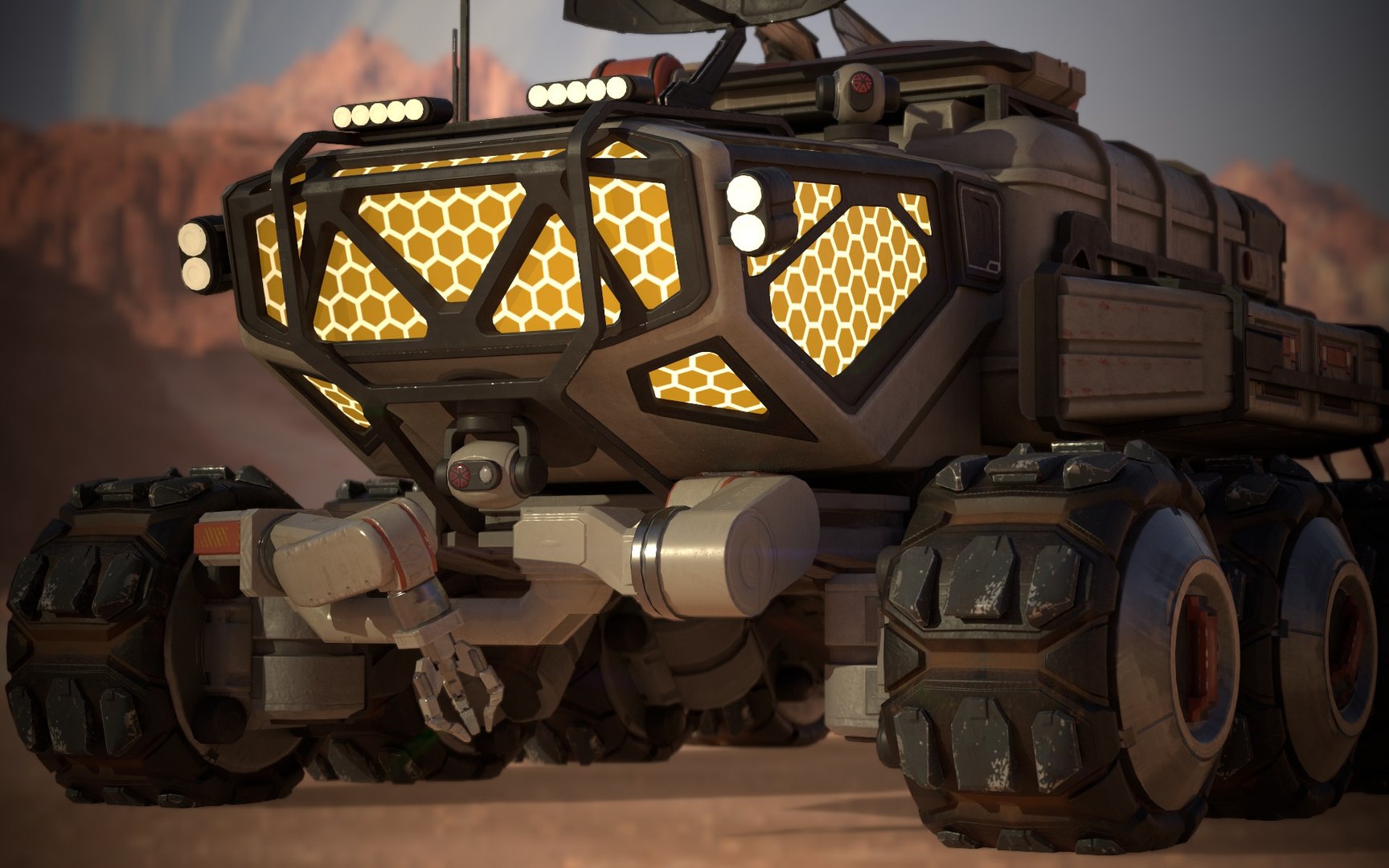 3D Sci-fi Rover Modeled Model - TurboSquid 1660561