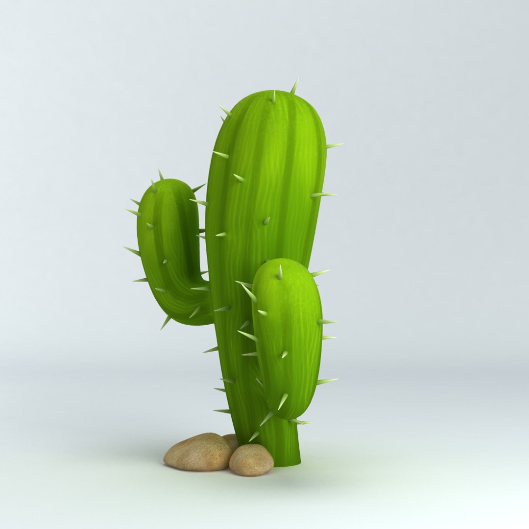 Obj Cactus Cartoon
