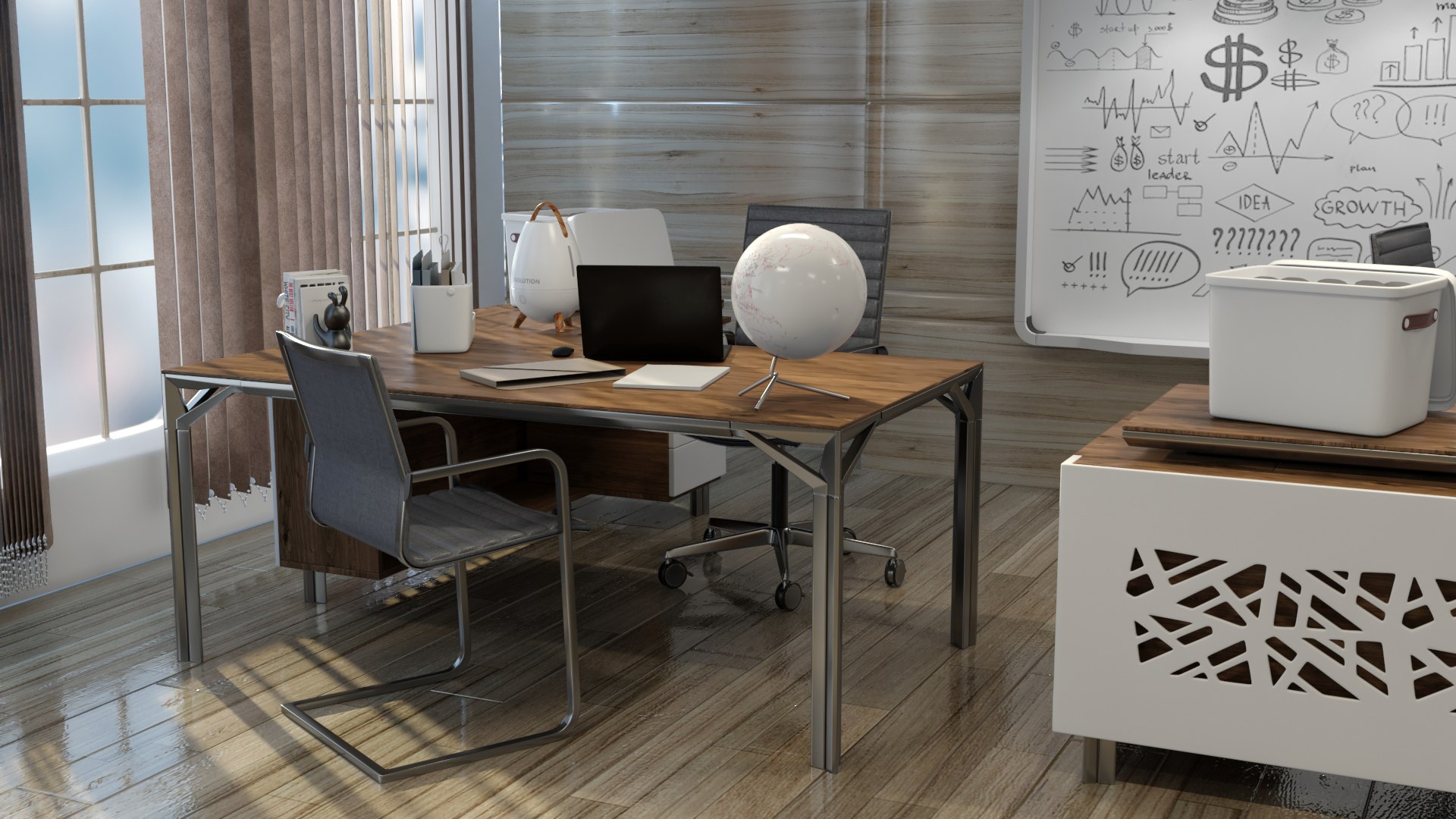 3D Sci-Fi Meeting Room Full - TurboSquid 2433760