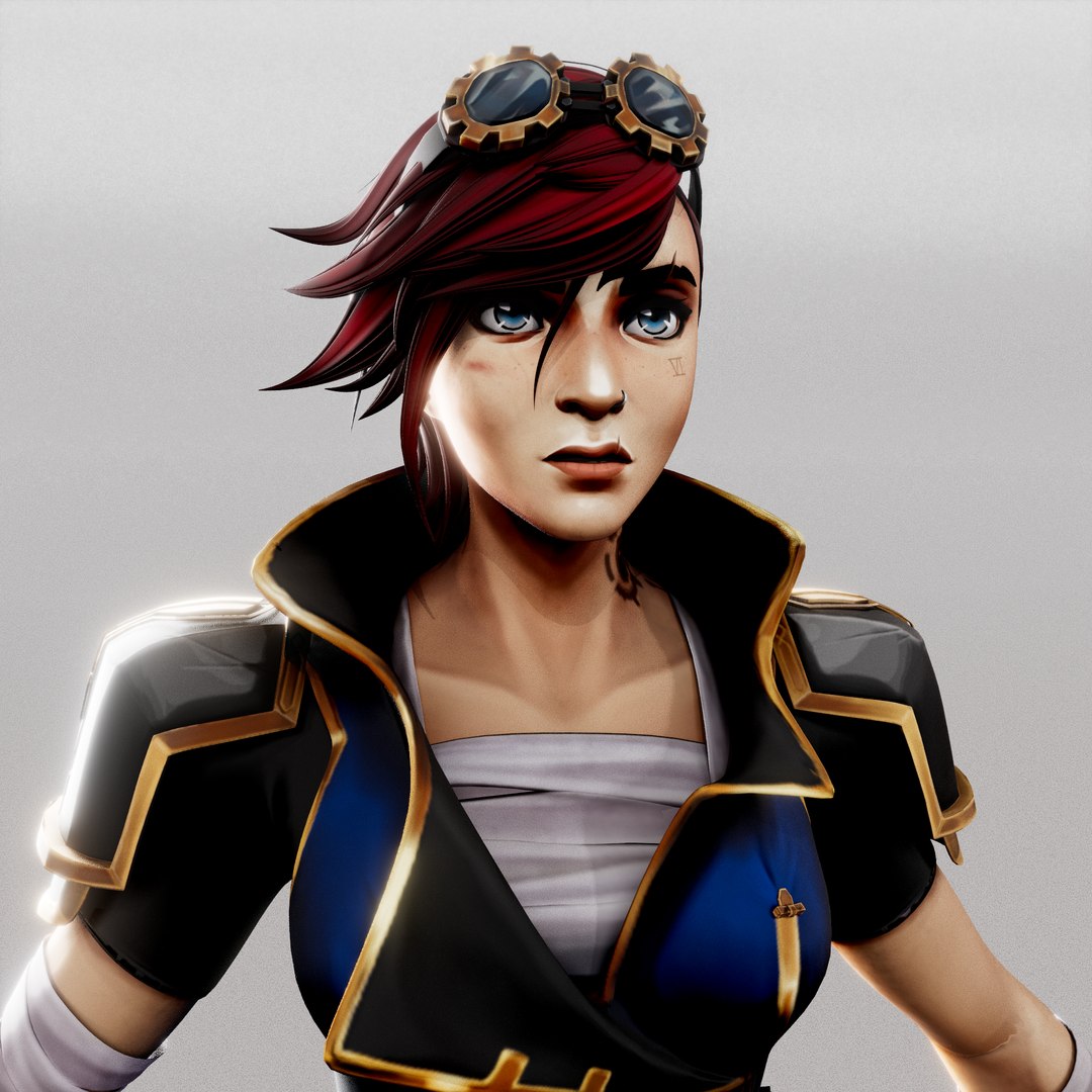 Vi Enforcer Arcane With Gauntlets 3D Model - TurboSquid 2368170