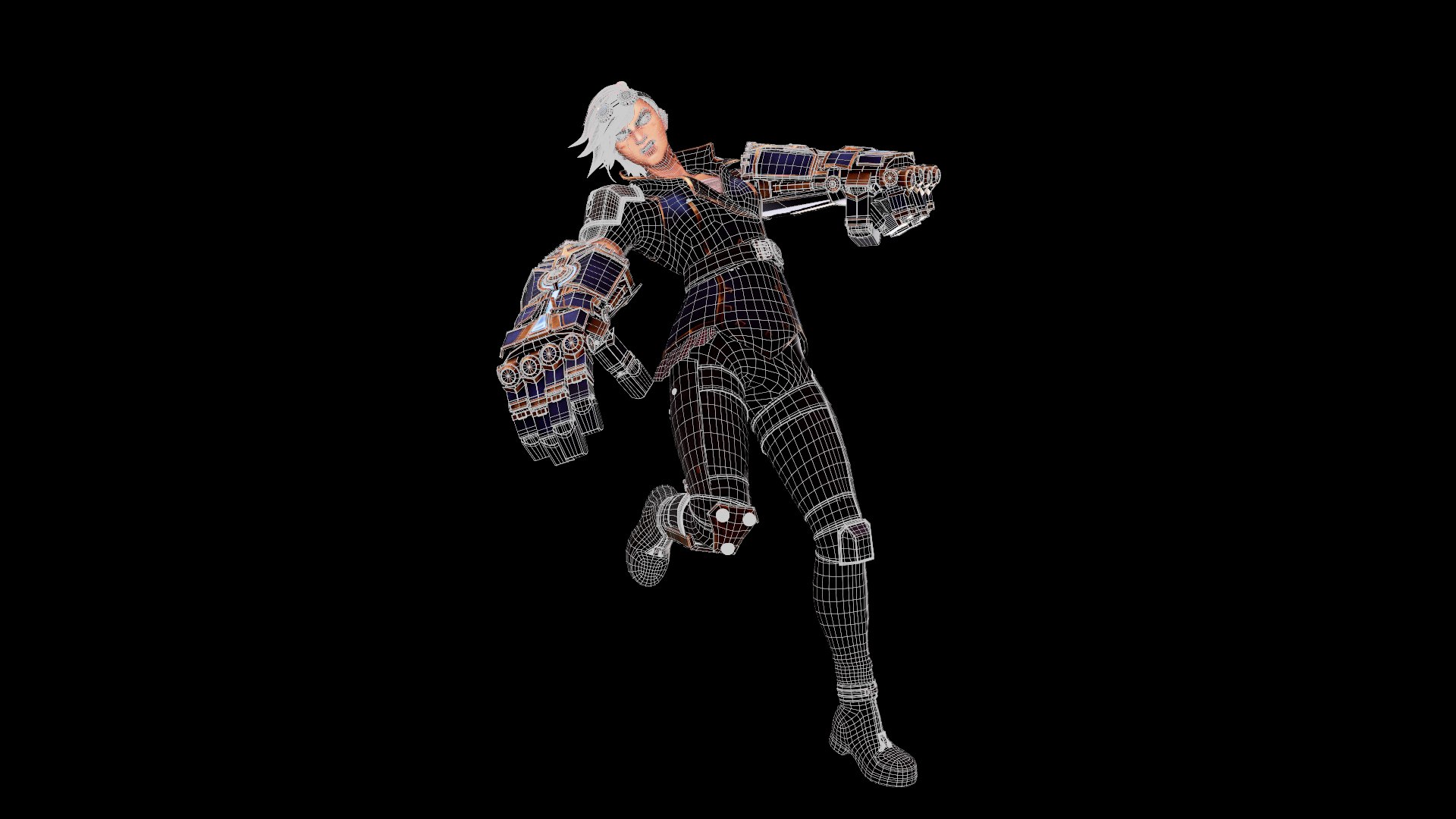Vi Enforcer Arcane With Gauntlets 3D Model - TurboSquid 2368170