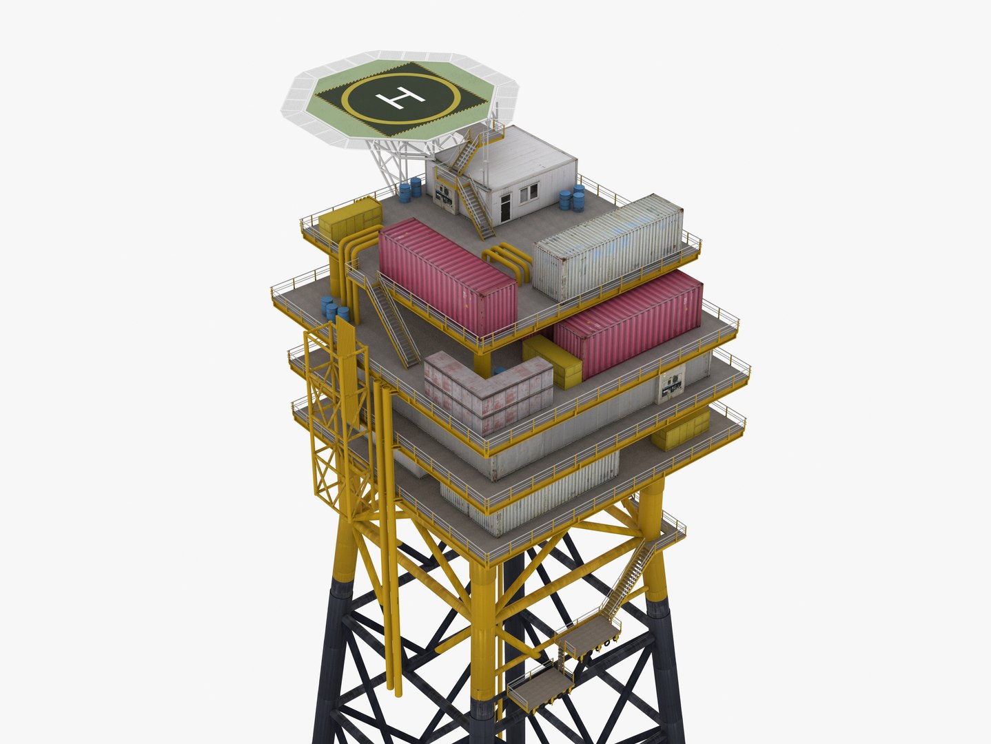3D Wind farm construction - TurboSquid 2053223