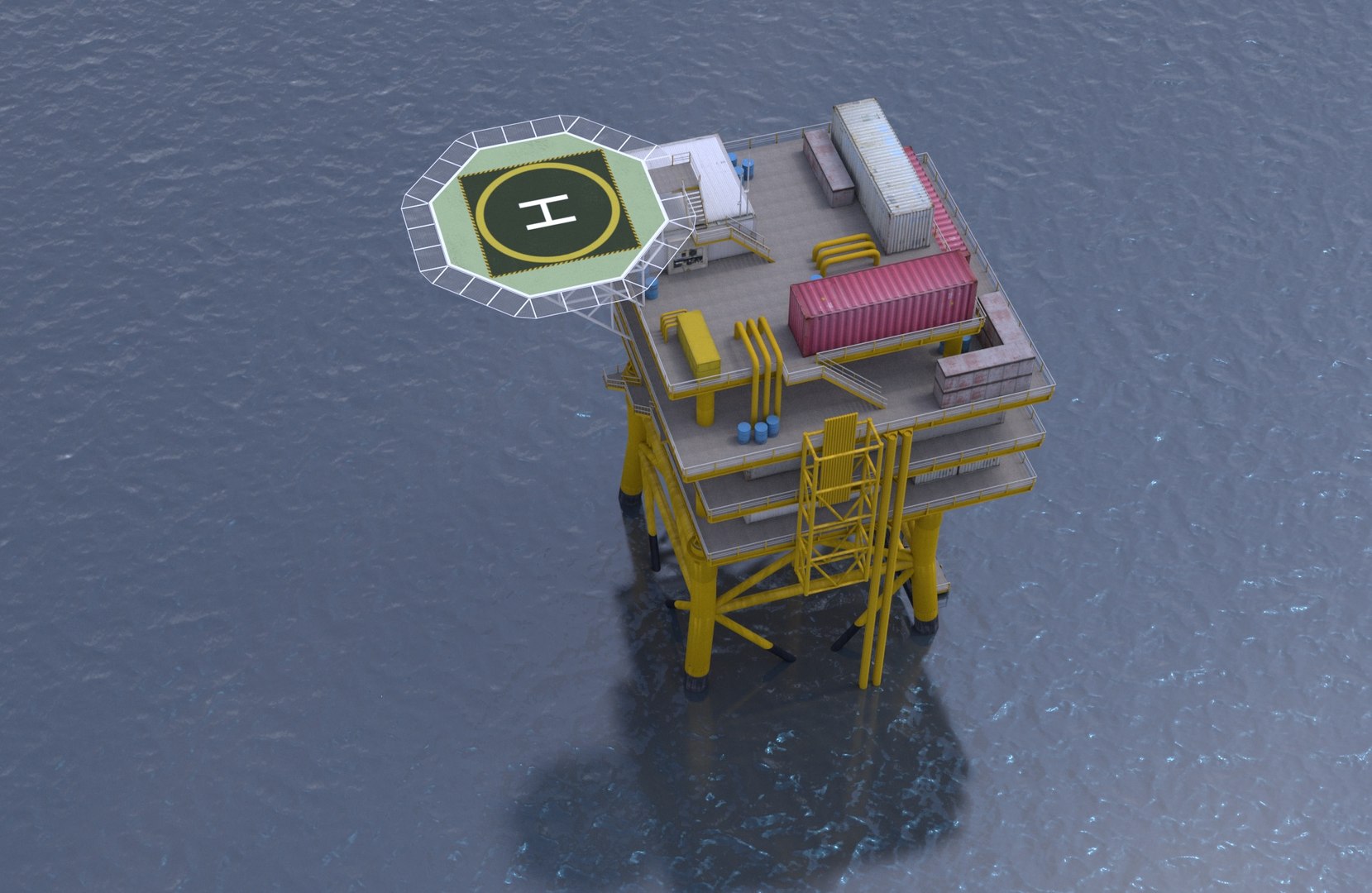 3D Wind farm construction - TurboSquid 2053223