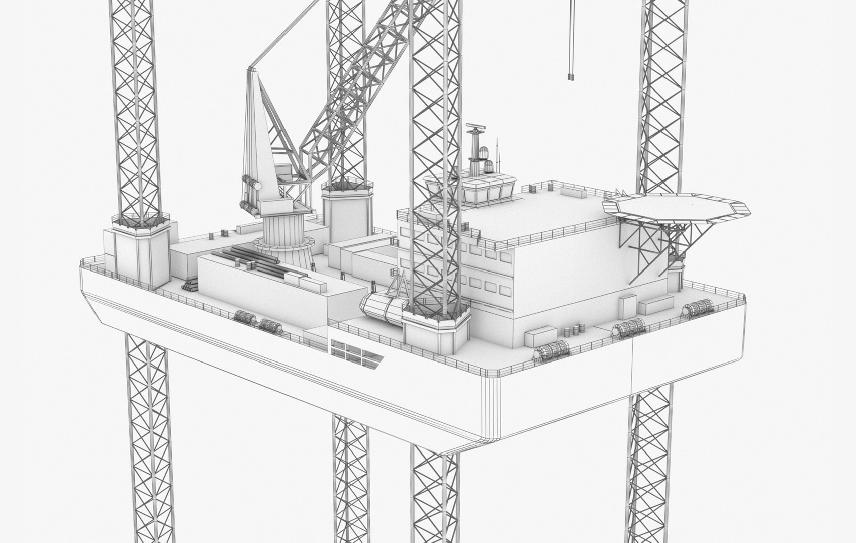 3D Wind farm construction - TurboSquid 2053223