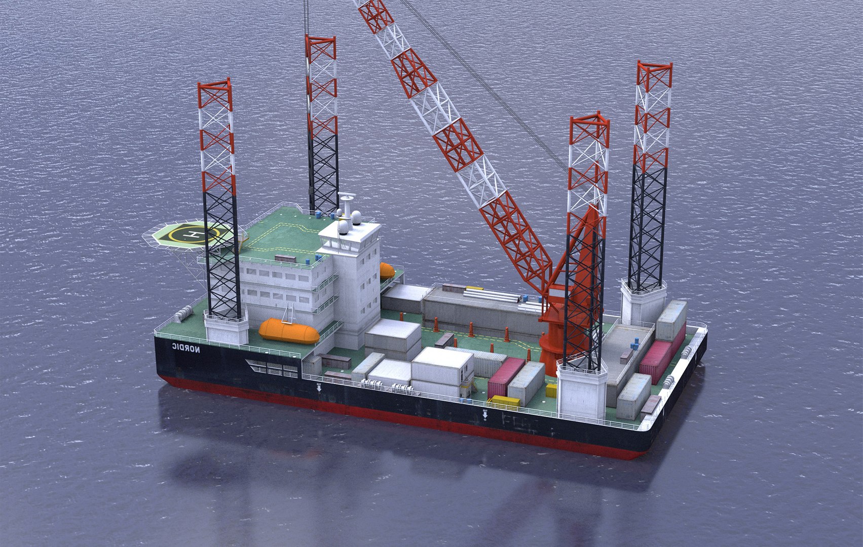 3D Wind farm construction - TurboSquid 2053223
