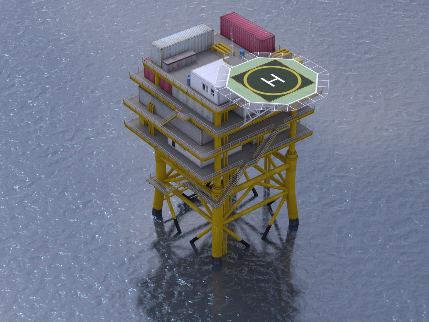 3D Wind farm construction - TurboSquid 2053223