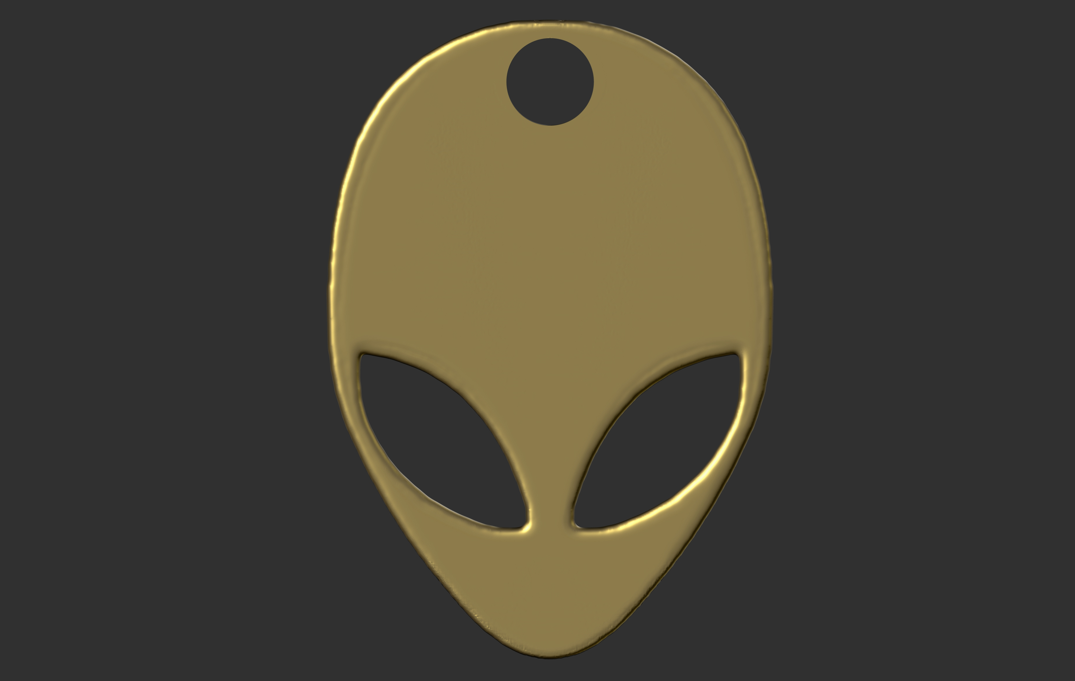 3D Alien Medallion 3D Print Jewelry - TurboSquid 1977703