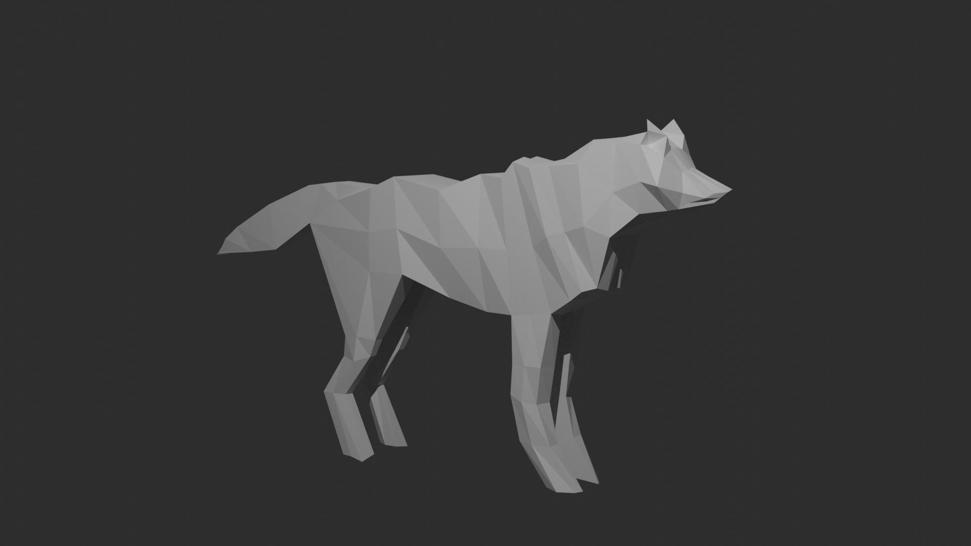 3D Low Poly Wolf Model - TurboSquid 2346469