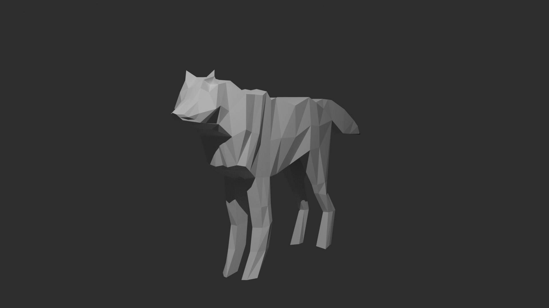 3D Low Poly Wolf Model - TurboSquid 2346469