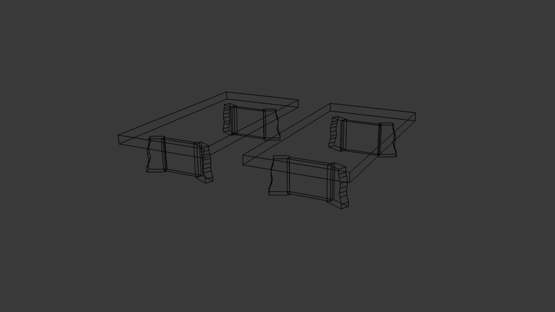 3D Model Japanese Table Centre Curve - TurboSquid 1231321