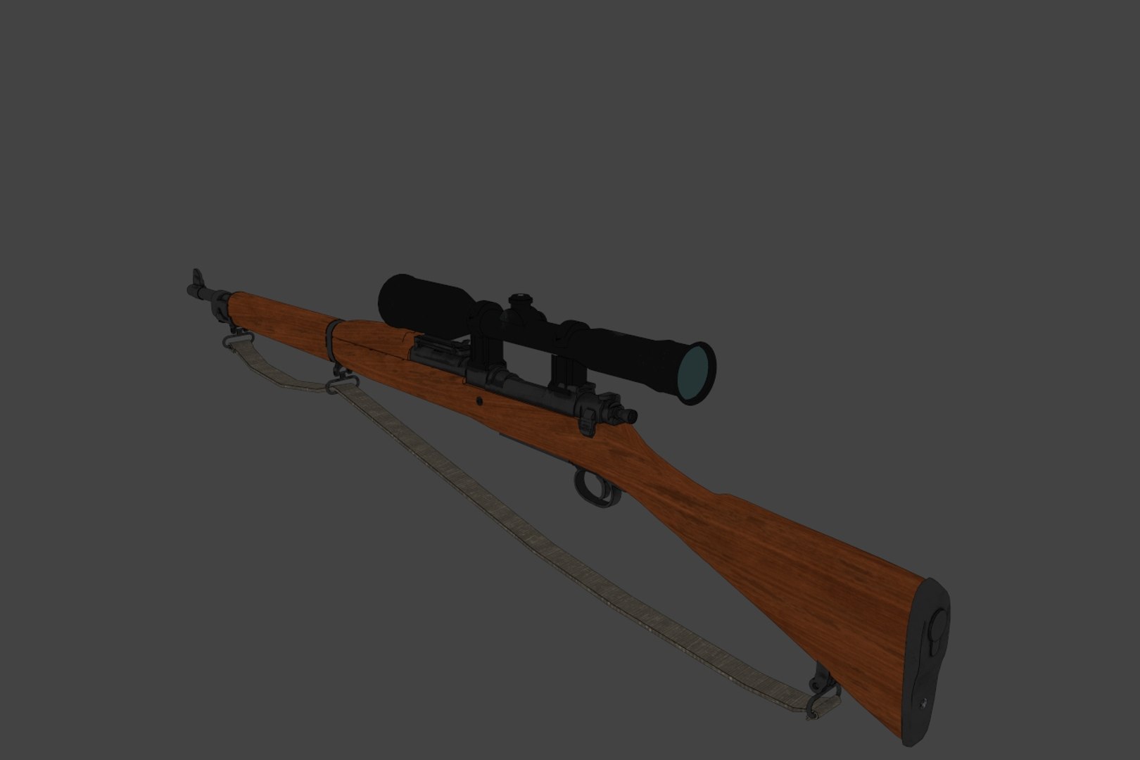 3d Model Springfield 1903 Rifle Gun