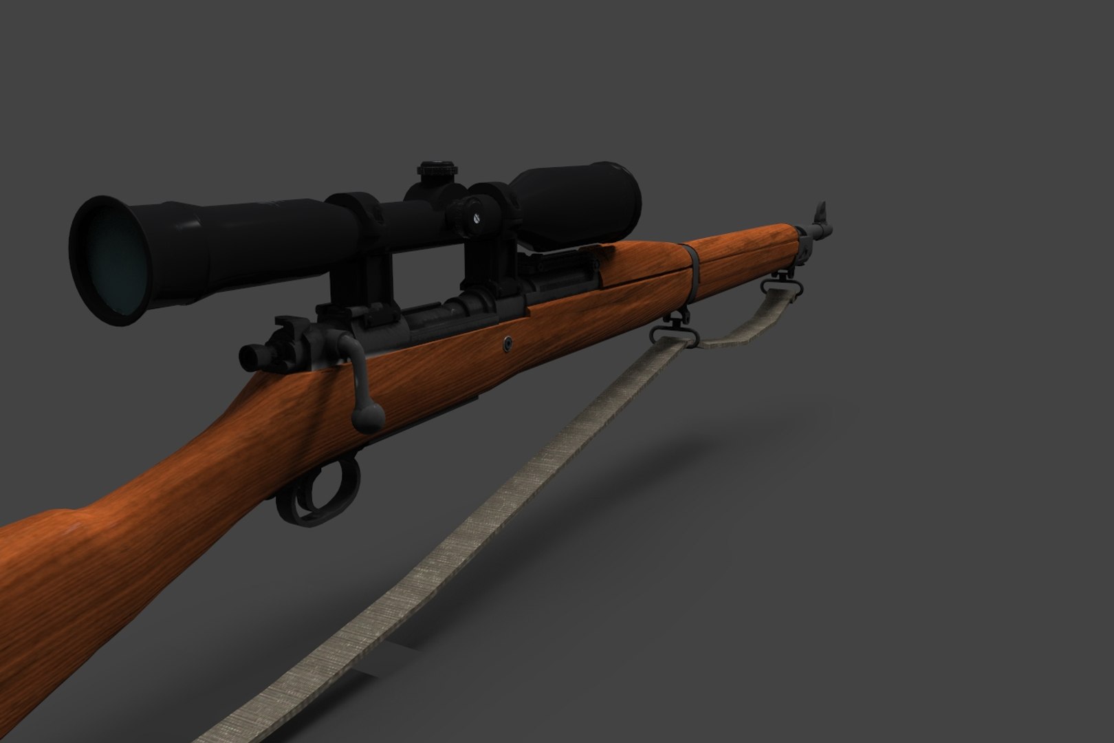 3d Model Springfield 1903 Rifle Gun