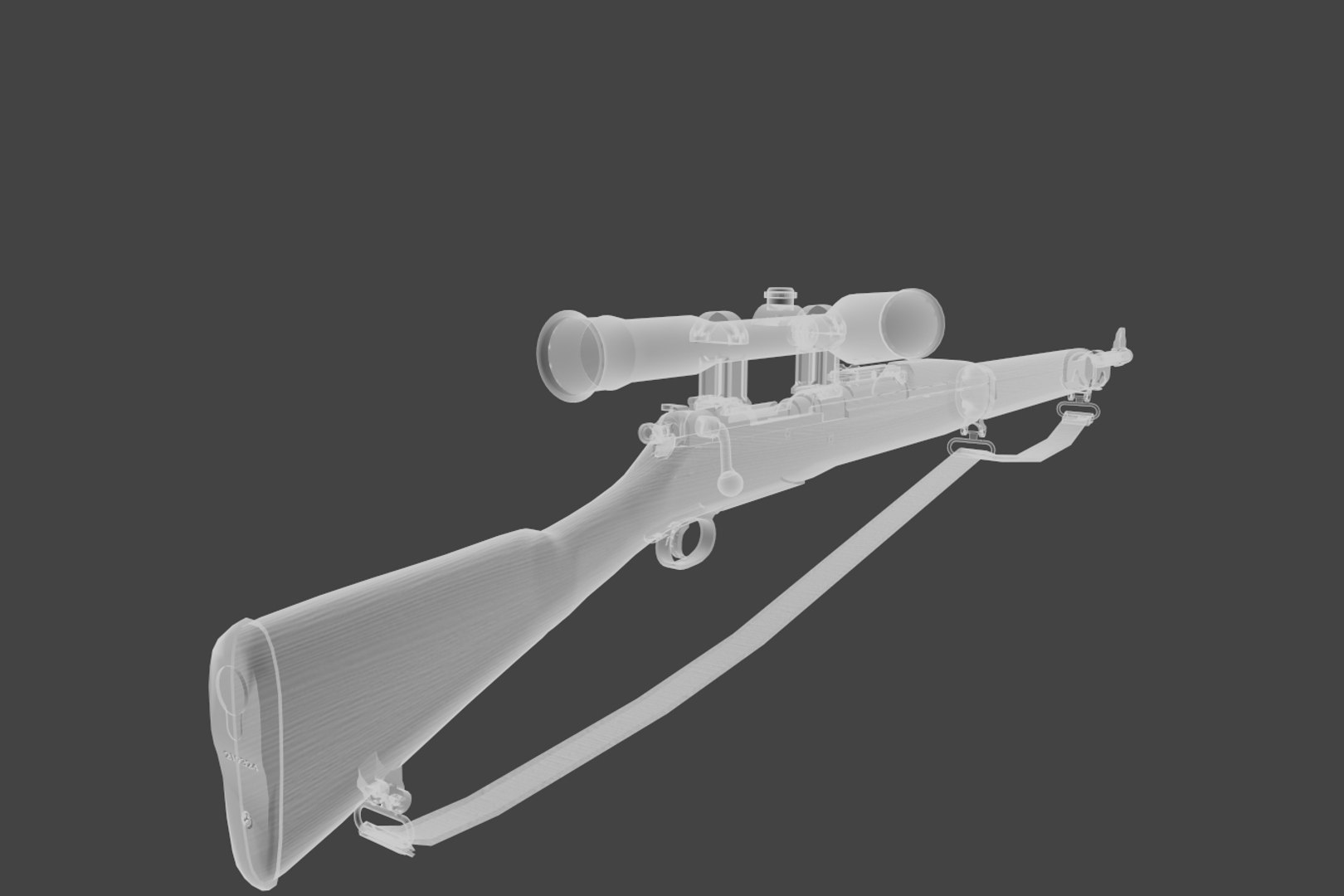 3d Model Springfield 1903 Rifle Gun