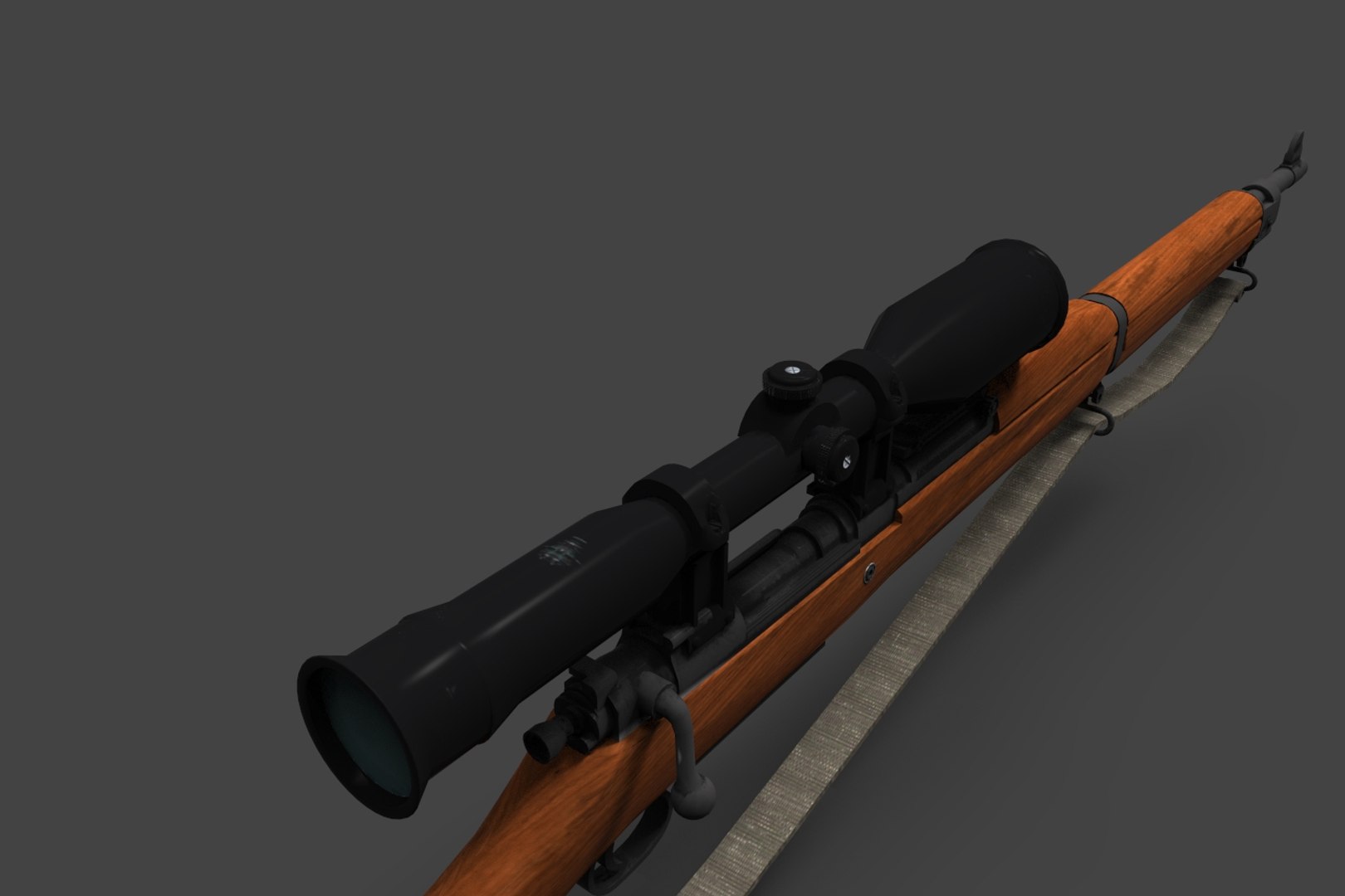 3d Model Springfield 1903 Rifle Gun