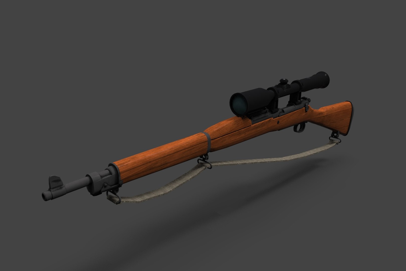 3d Model Springfield 1903 Rifle Gun
