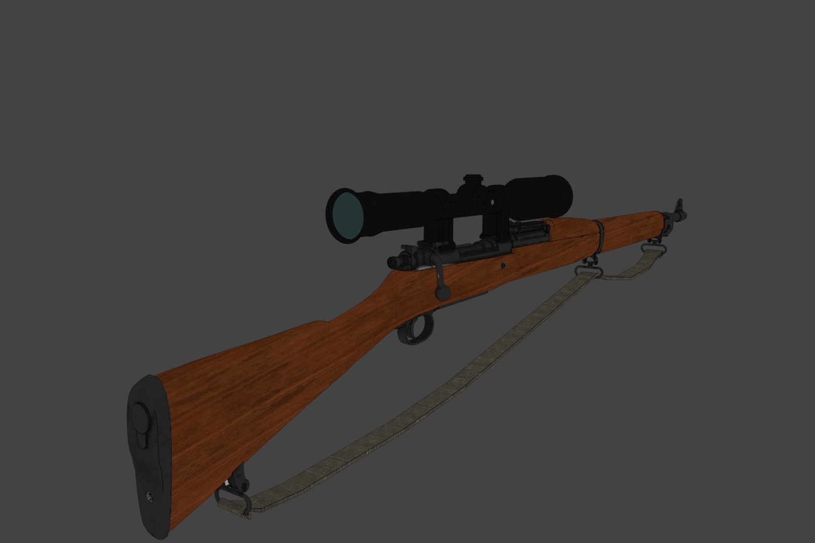 3d Model Springfield 1903 Rifle Gun