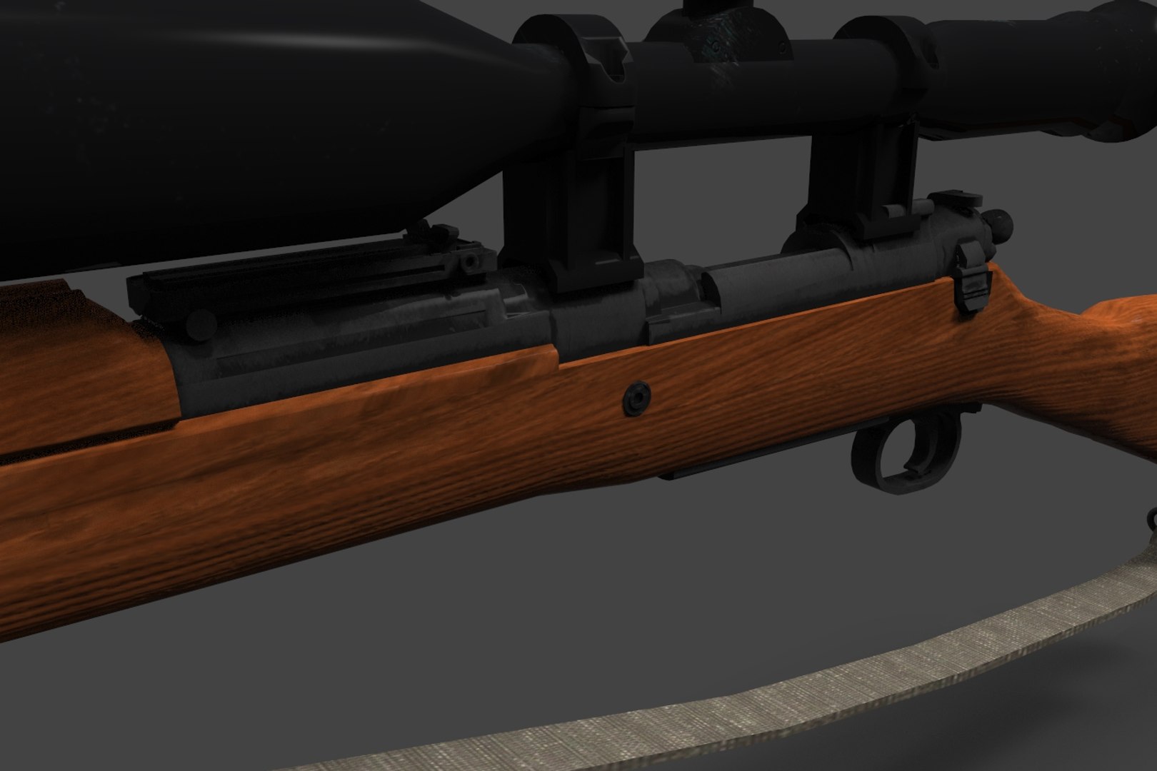 3d Model Springfield 1903 Rifle Gun